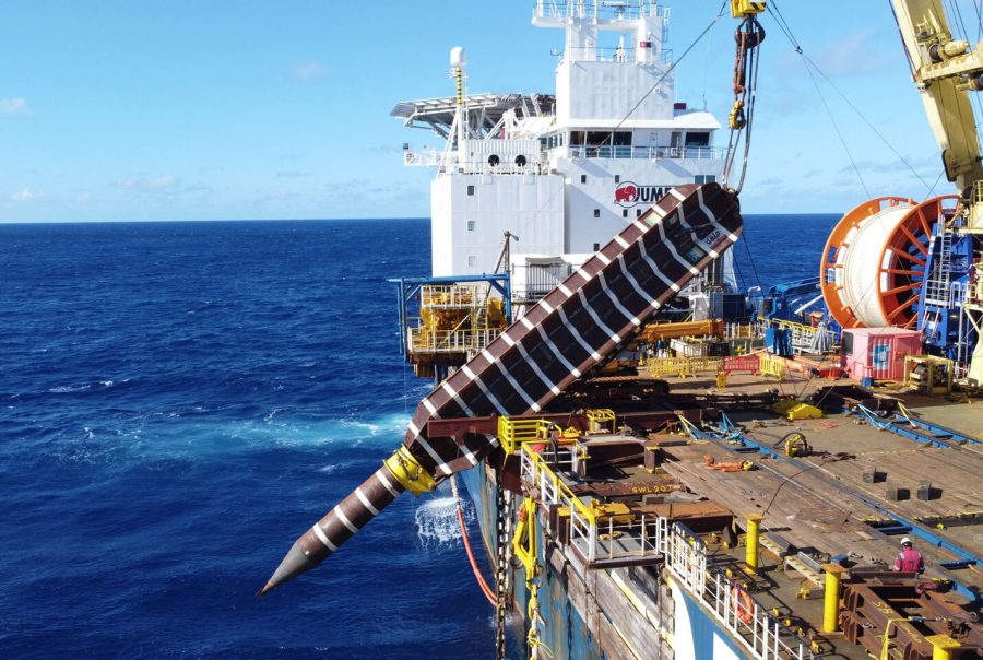 Instalação do sistema de ancoragem de torpedos da Petrobras