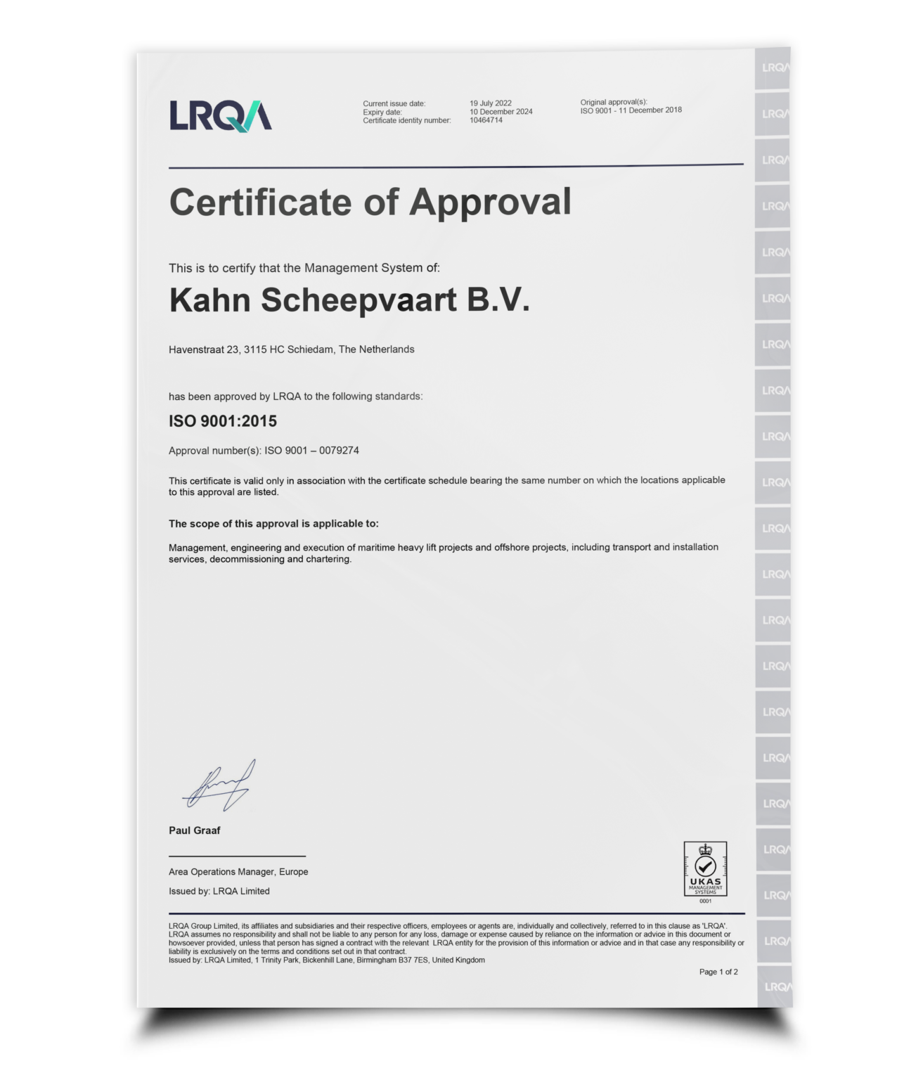 QHSE Shipping | Jumbo Maritime | Safety of our crew and vessels